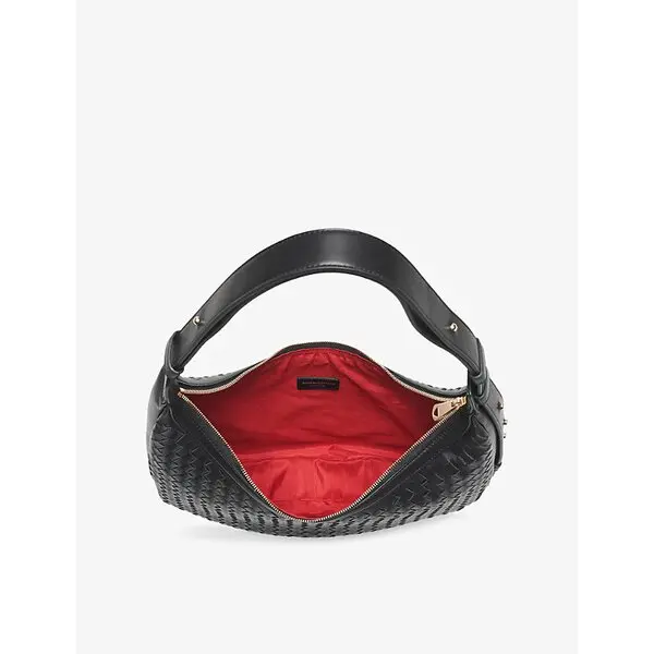 ASPINAL OF LONDON Soho Large Crescent Leather Shoulder Bag