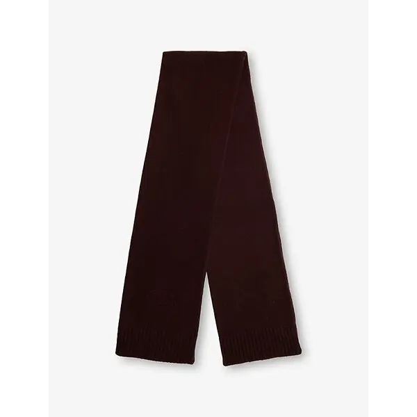 COACH Logo-embossed Wool-blend Scarf