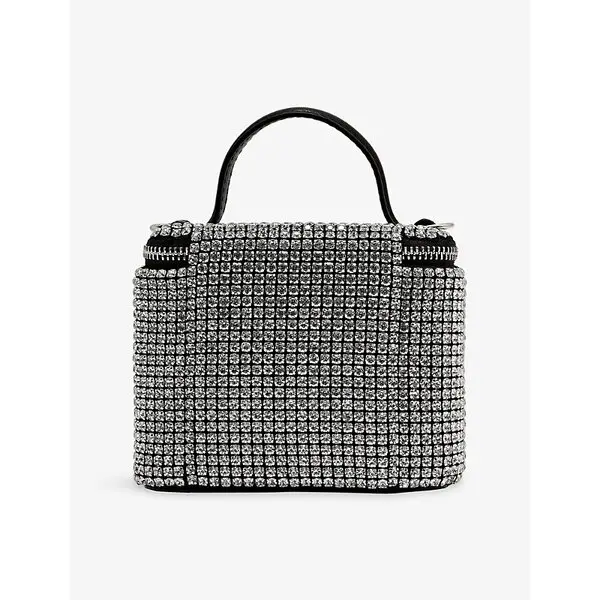 REISS Nova Mini Crystal-embellished Cross-body Bag