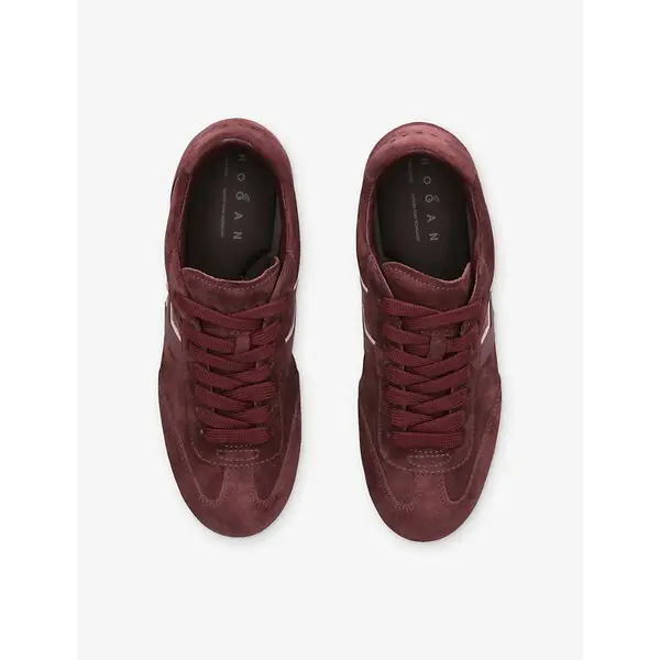Hogan Allacciato Suede And Leather Trainers