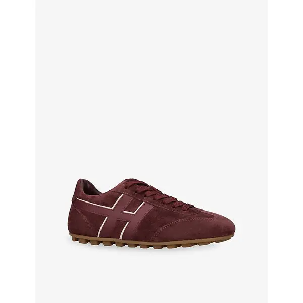 Hogan Allacciato Suede And Leather Trainers