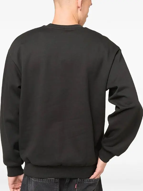 Lacoste Cotton Crew Neck Sweatshirt - Black
