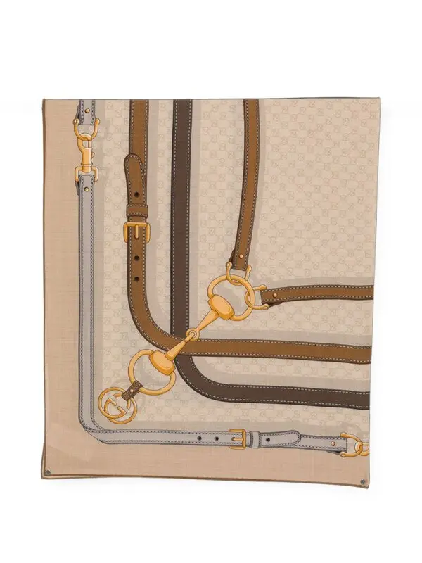 Gucci Printed Silk Foulard - Multicolor