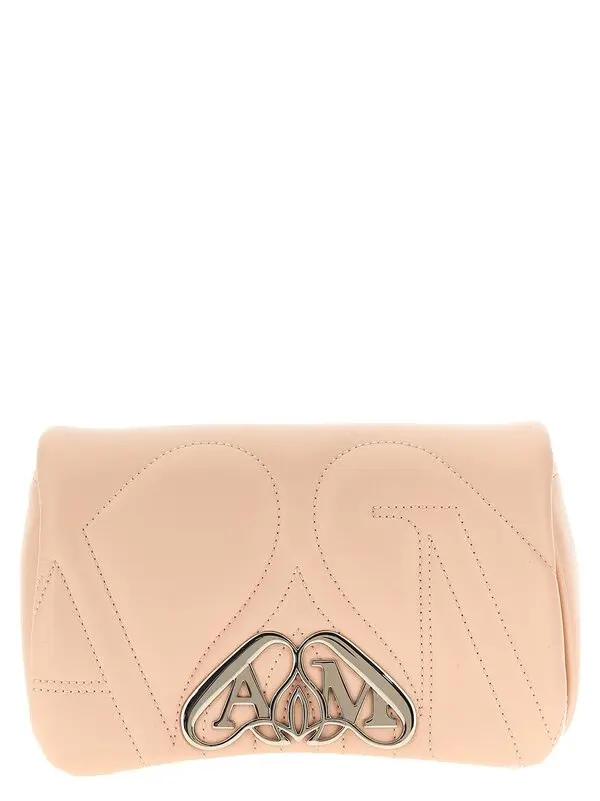 Alexander McQueen The Mini Seal' Crossbody Bag - Cream