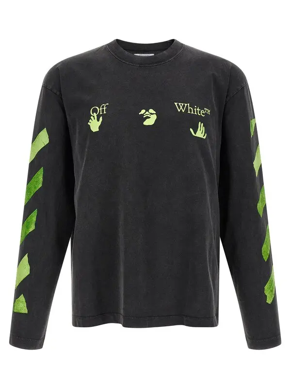 Off-White Bacco Arrow Skate' T-shirt - Black