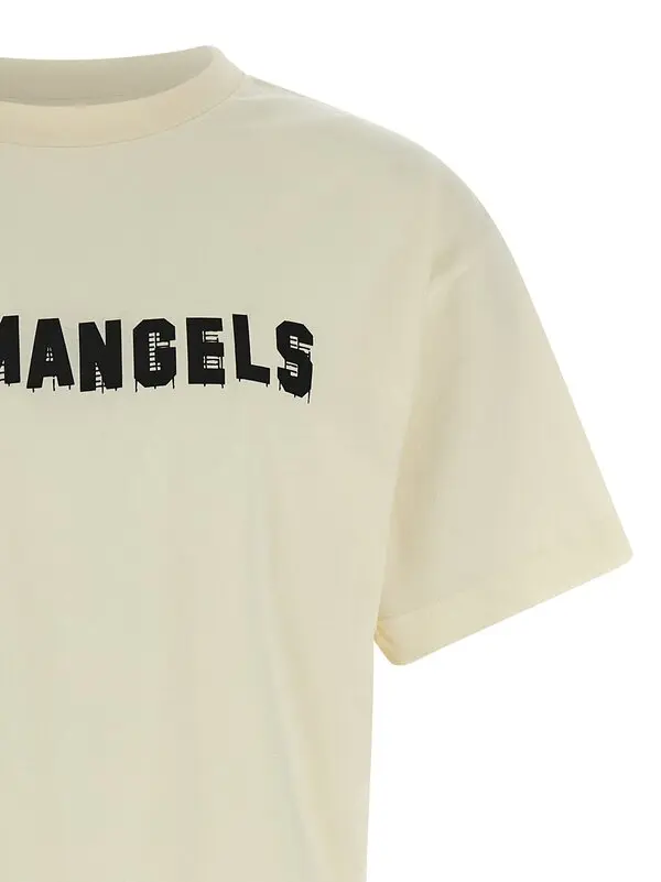 Palm Angels Logo Print T-shirt - White