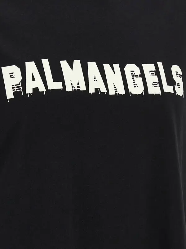 Palm Angels Logo Print T-shirt