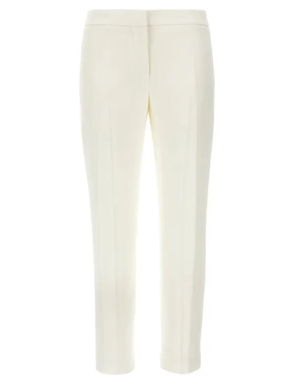 Alexander McQueen Crepe Pants - White