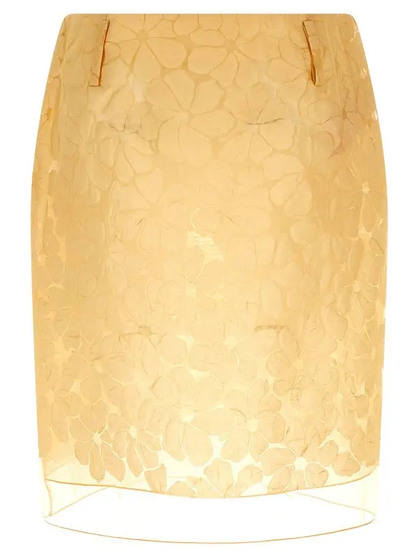 Marni Straight Skirt With Floral Pattern