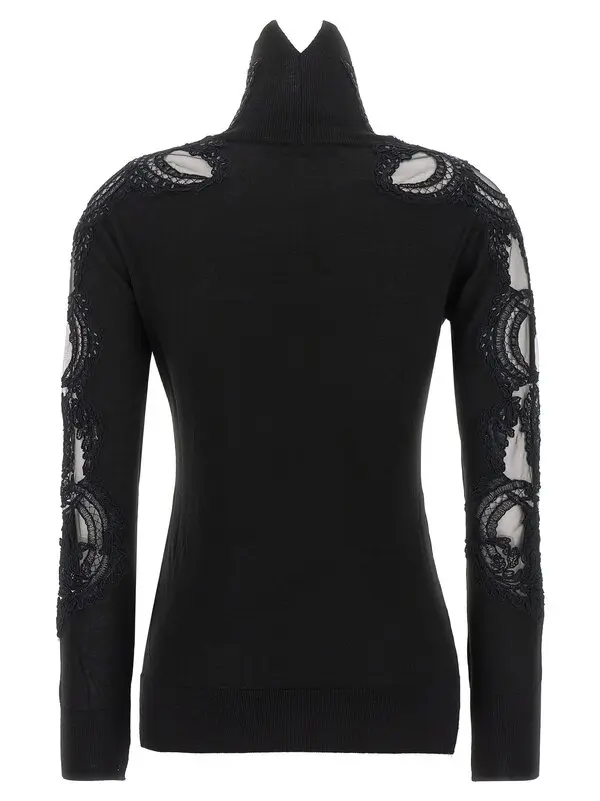 ERMANO SCERVINO Ermanno Scervino High Neck With Lace Inserts