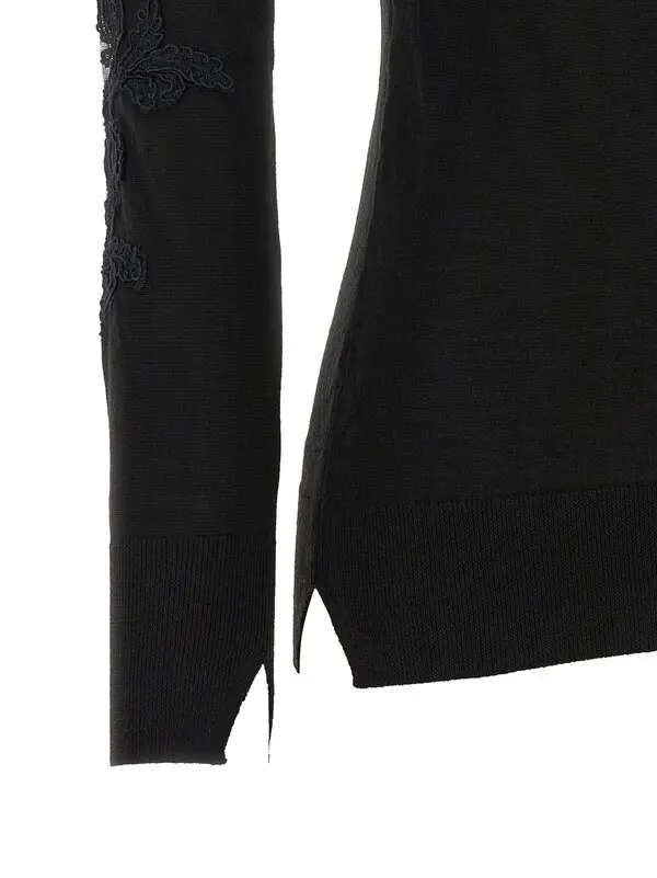 ERMANO SCERVINO Ermanno Scervino High Neck With Lace Inserts