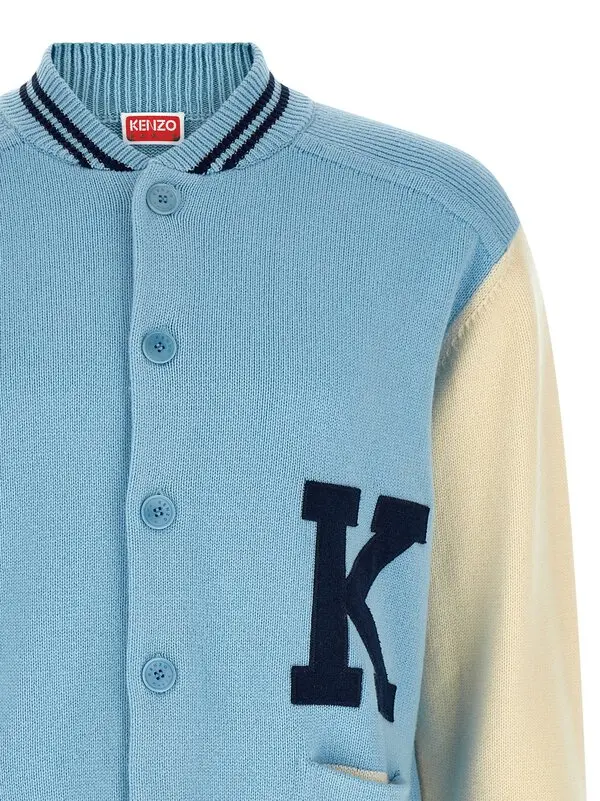Kenzo Varsity' Cardigan - Blue