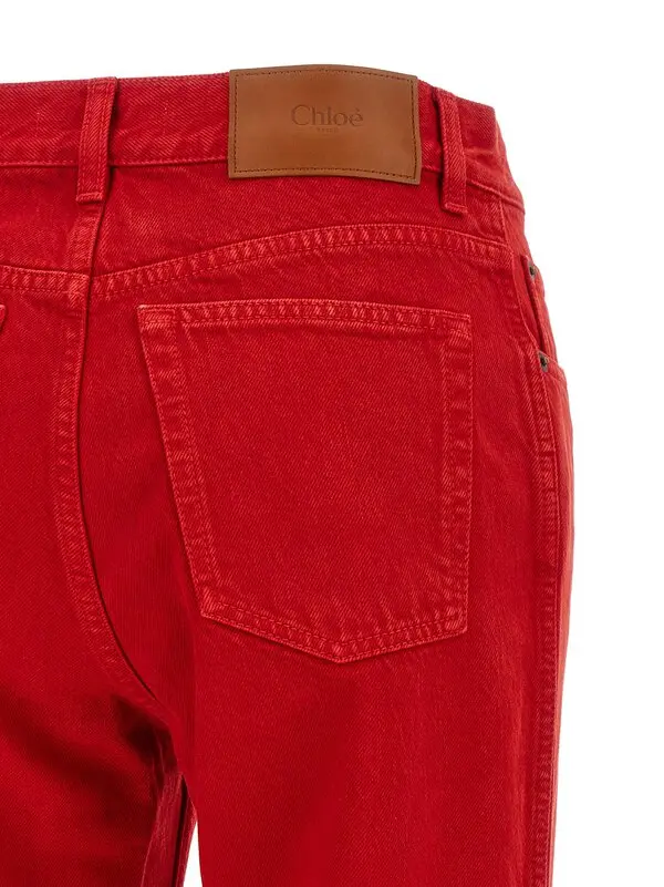 Chloé Garment-dyed Denim Jeans
