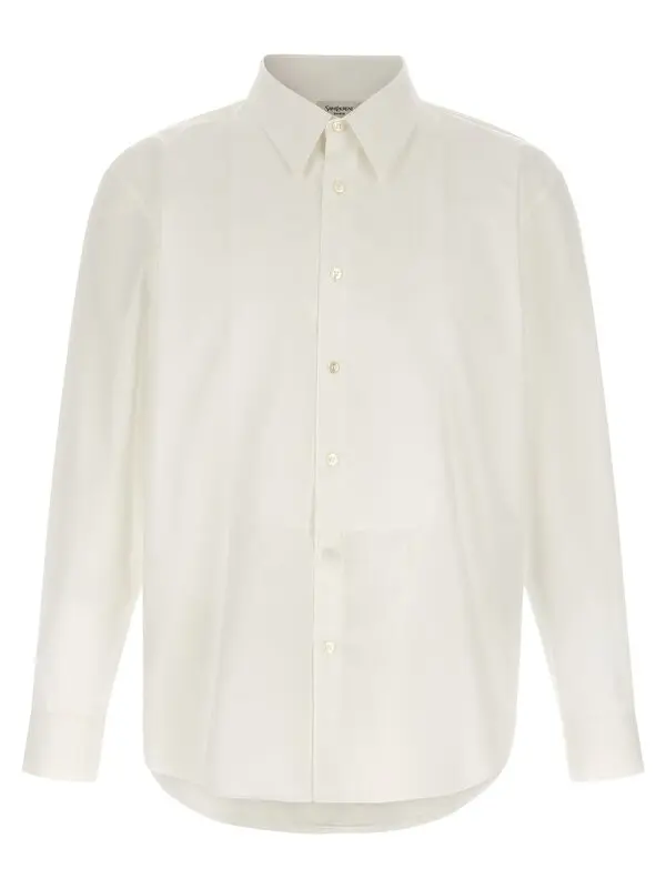 Saint Laurent Sartorial Plastron Shirt - White