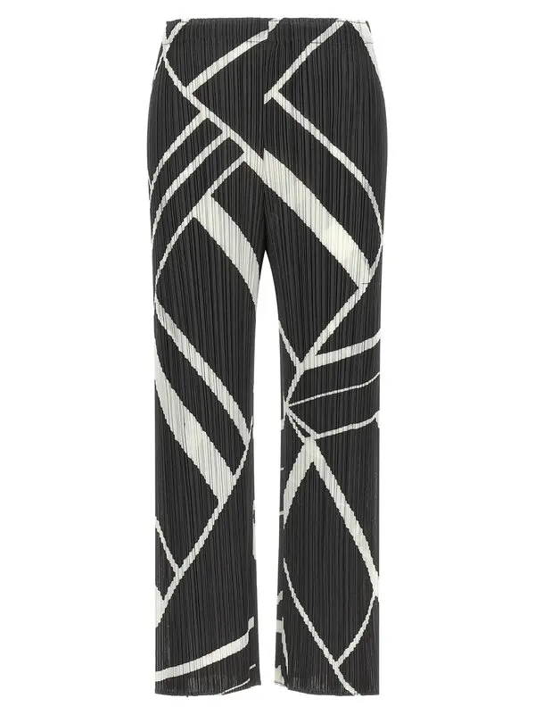 Issey Miyake Fold Line' Pants - Gray