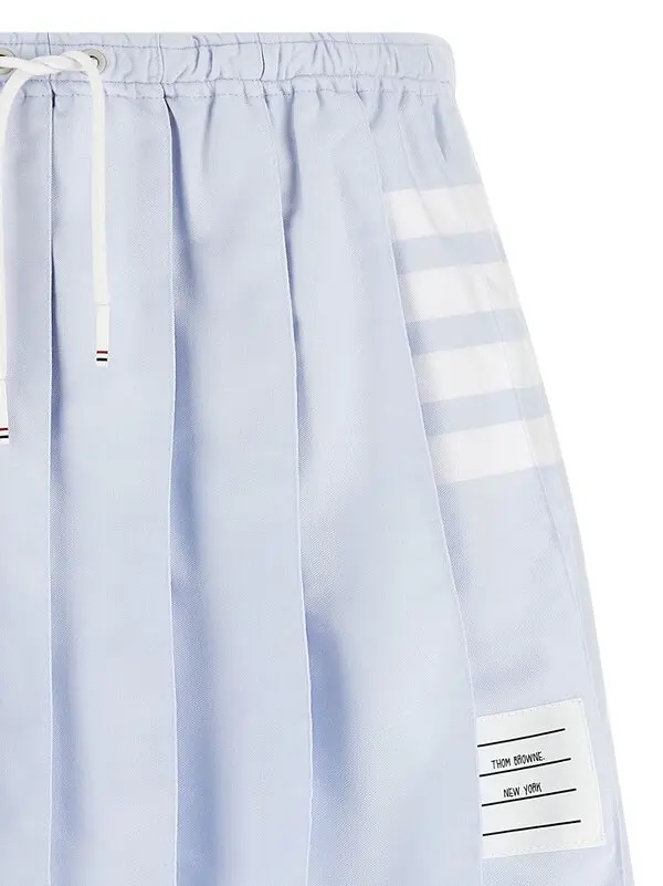 Thom Browne 4-bar' Oxford Pleated Skirt - Blue