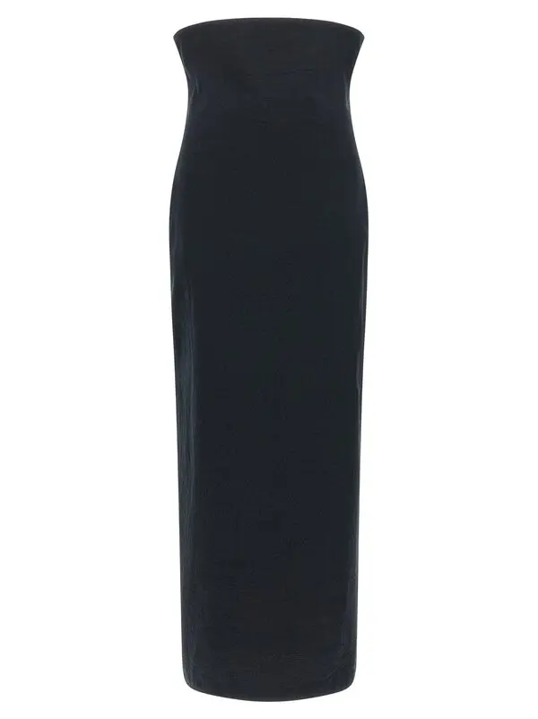 Issey Miyake Allow' Long Skirt With Zip - Black