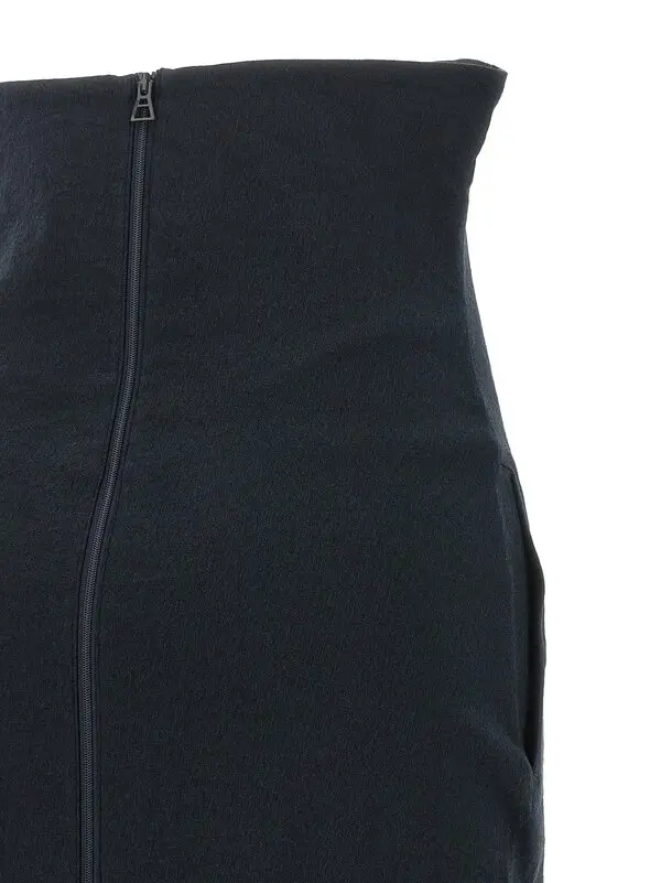 Issey Miyake Allow' Long Skirt With Zip