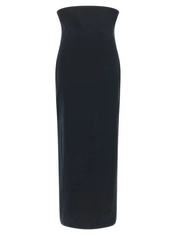 Issey Miyake Allow' Long Skirt With Zip - Black