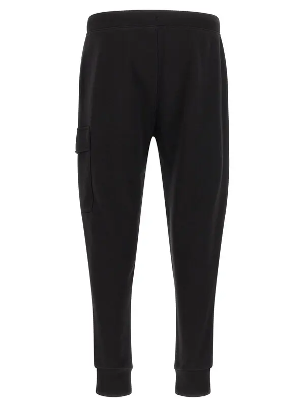 C.P. COMPANY Diagonal Raised Fleece' Pants With Lens Detail
