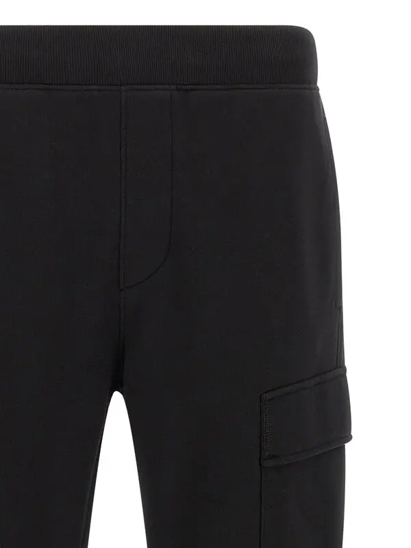 C.P. COMPANY Diagonal Raised Fleece' Pants With Lens Detail