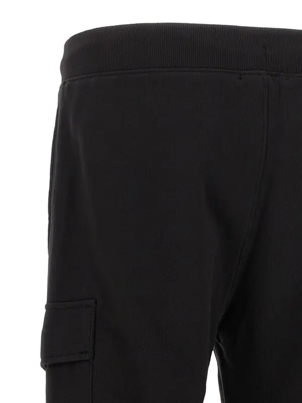 C.P. COMPANY Diagonal Raised Fleece' Pants With Lens Detail