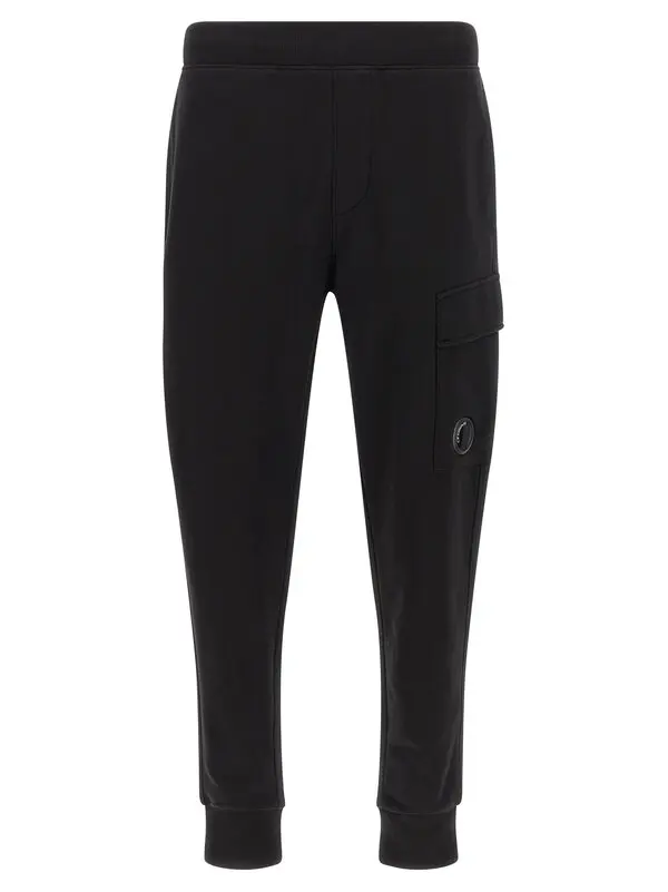 C.P. COMPANY Diagonal Raised Fleece' Pants With Lens Detail