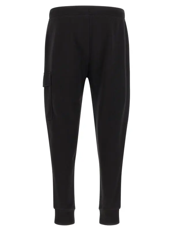 C.P. COMPANY Diagonal Raised Fleece' Pants With Lens Detail