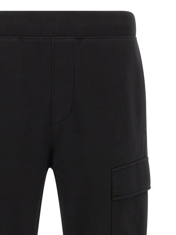 C.P. COMPANY Diagonal Raised Fleece' Pants With Lens Detail
