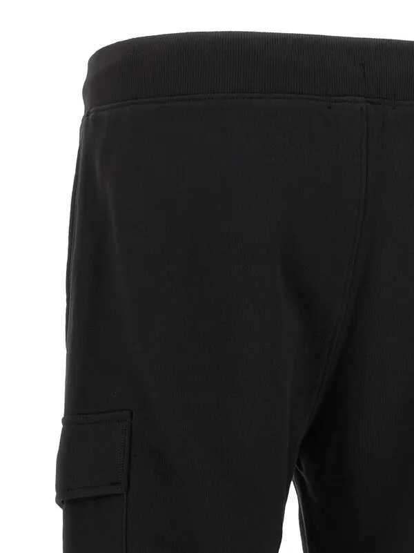 C.P. COMPANY Diagonal Raised Fleece' Pants With Lens Detail