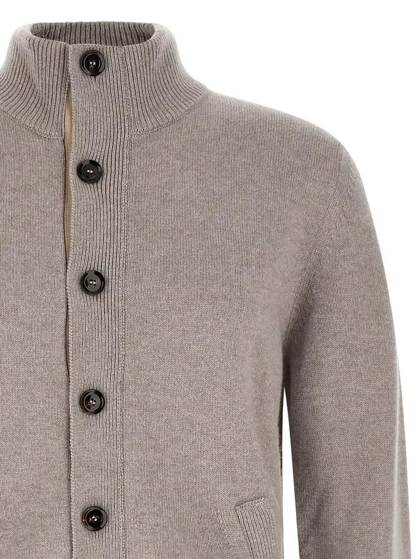 Brioni Cardigan With Price List Collar