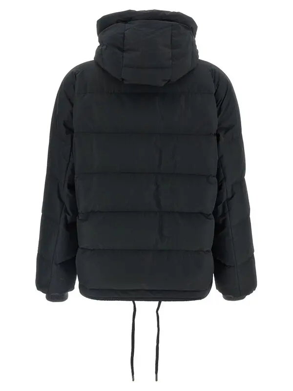 Brunello Cucinelli Down Jacket With Knit And Jewel Details