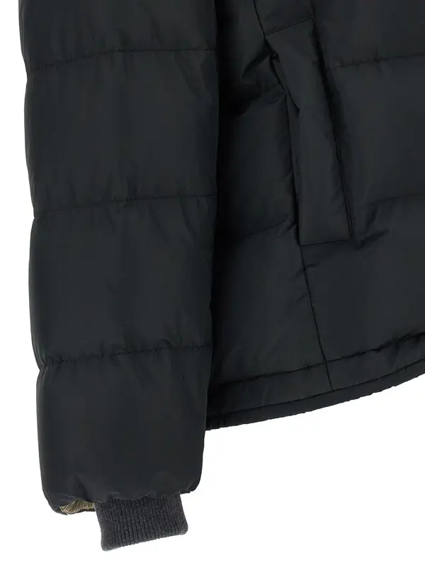 Brunello Cucinelli Down Jacket With Knit And Jewel Details