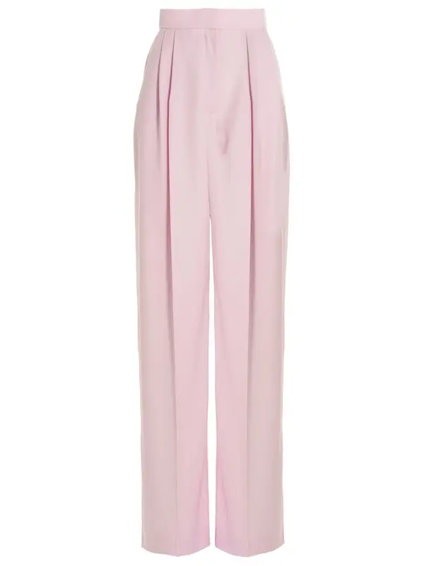Alexander McQueen Pants With Front Pleats - Pink