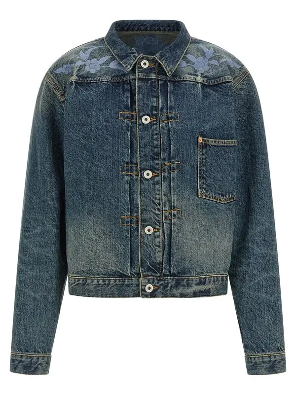 Kenzo Floral Embroidery Denim Jacket