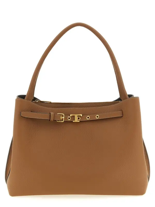 TOD'S T Signature' Handbag - Brown
