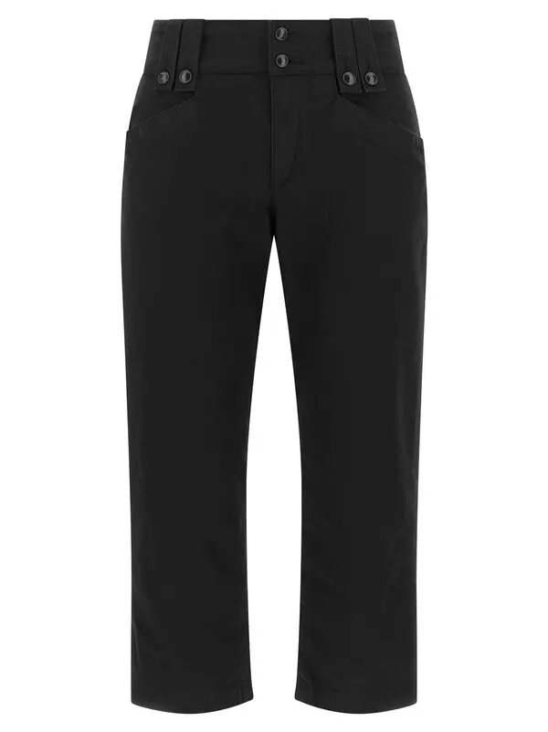 Isabel Marant Étoile Capri 'berna' Pants With Buttons - Black
