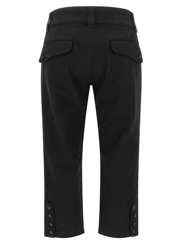Isabel Marant Étoile Capri 'berna' Pants With Buttons - Black