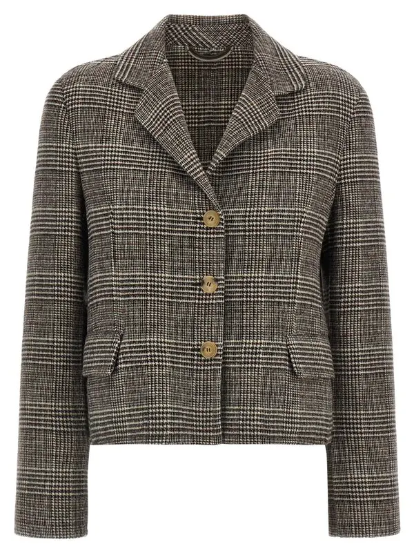 ERMANO SCERVINO Ermanno Scervino Blazer Cropped Check - Multicolor