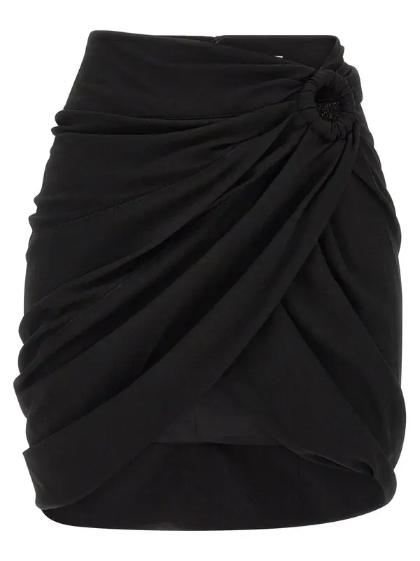 Isabel Marant Étoile Sabrina' Skirt With Asymmetrical Draping - Black