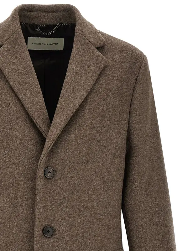 Dries Van Noten Rustic' Wool Coat
