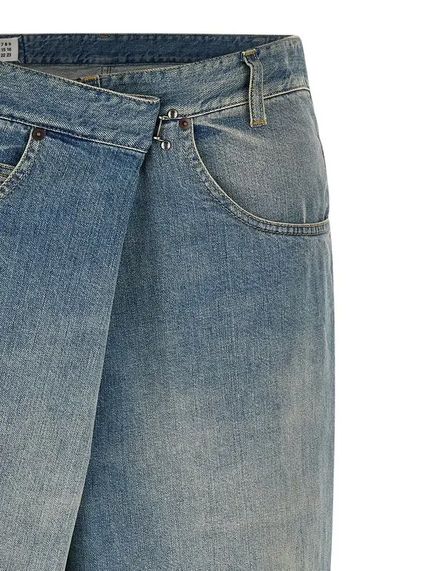 MAISON MARGIELA Wrap' Asymmetric Closure Jeans