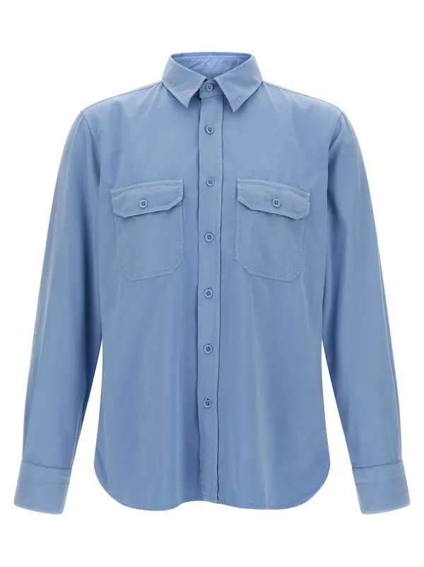 TOM FORD Faille Shirt - Blue