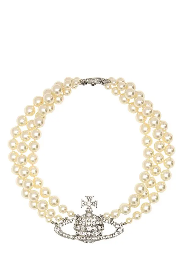 VIVIENNE WESTWOOD Ivory Pearls Choker - White
