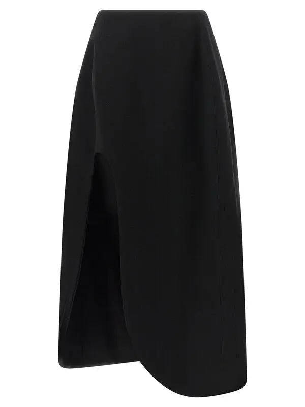 JIL SANDER Skirt 158' Slit Skirt - Black