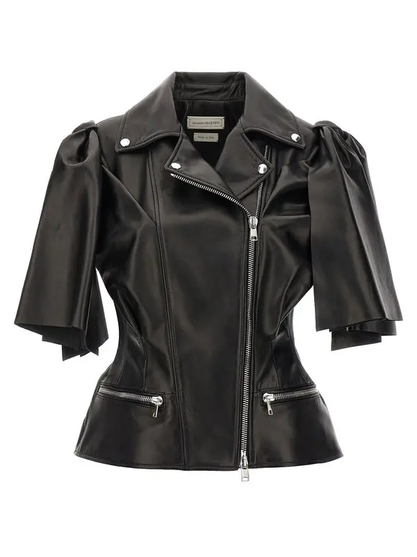 Alexander McQueen Bow Knot' Biker Vest