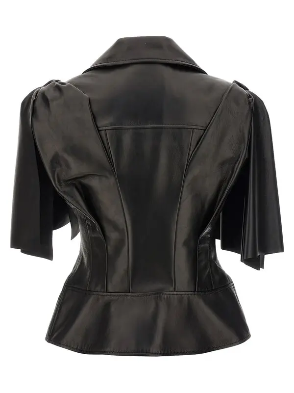 Alexander McQueen Bow Knot' Biker Vest