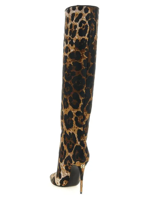 Dolce & Gabbana Leo Jacquard Boots