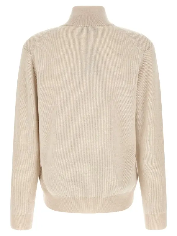 Brioni High Neck Sweater With Zip