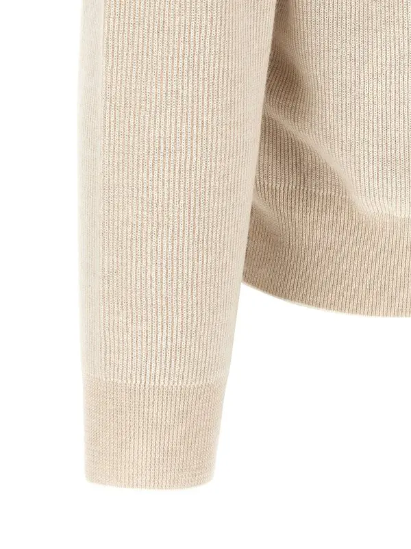 Brioni High Neck Sweater With Zip